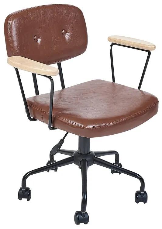 Kancelářská židle Asta (hnědá). 1077399
