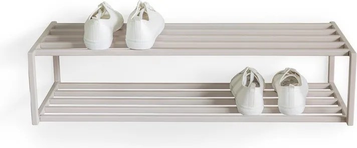 Taupe ocelový závěsný botník 78x20,5x30,5 cm School – Spinder Design