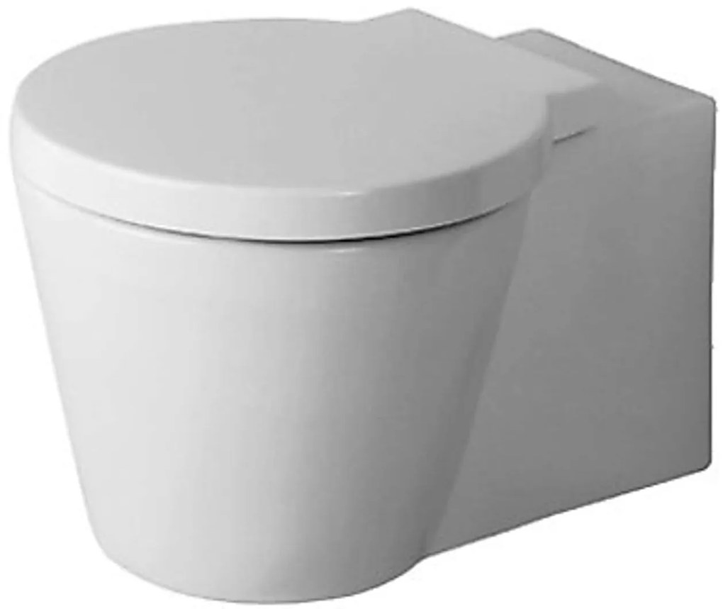 Duravit Starck 1 - Závěsné WC, WonderGliss, bílá 02100900641