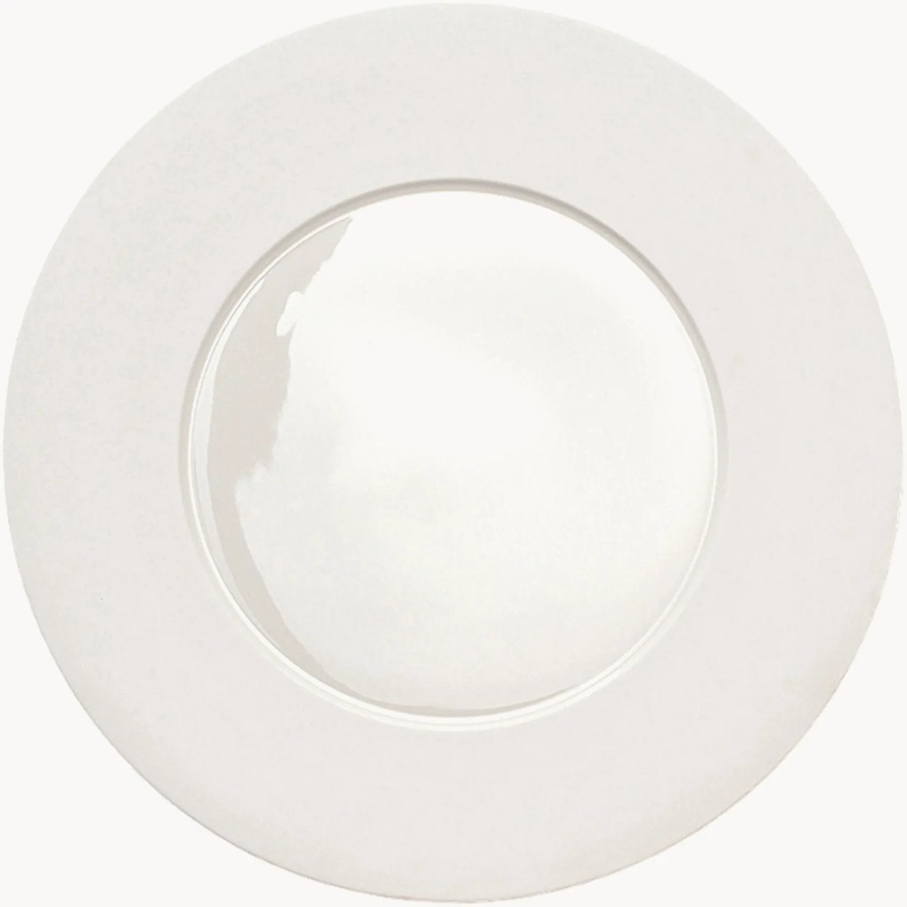 Sada talířů z kostního porcelánu Cross White, 6 dílů