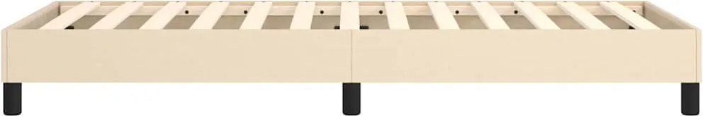 Rám postele s boxspringem krémově 90x200 cm textil 3120489
