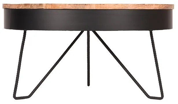 LABEL51 konferenční stolek SARAN černý ø80 cm Color: Black YS-22.080