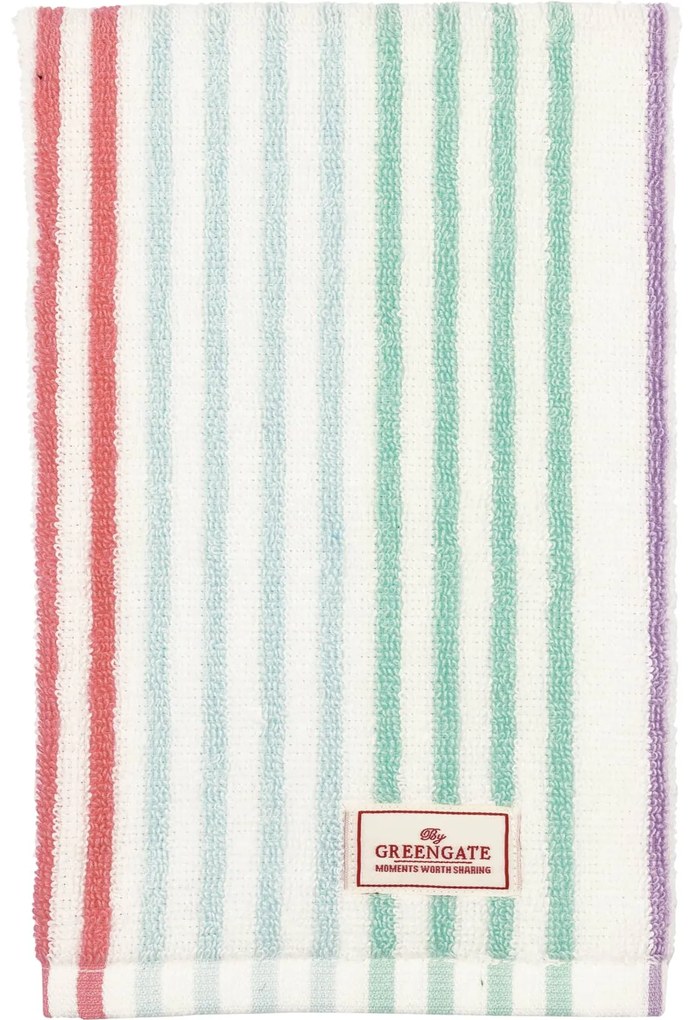 GREEN GATE Bavlněný ručník Divia White 70 x 40 cm, multi barva, textil