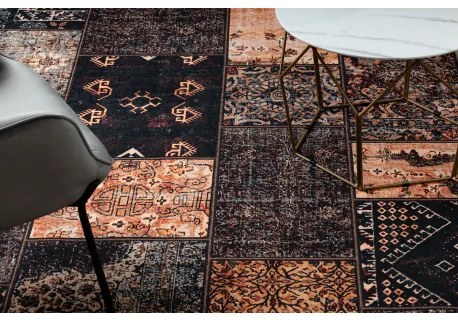 koberec ANTIKA ancient chocolate, moderní patchwork, řecký om velikost 160x220 cm | krásné koberce cz