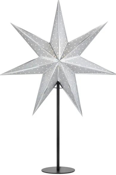 Markslöjd 705794 - Vánoční dekorace GLITTER 1xE14/25W/230V 65 cm černá/stříbrná