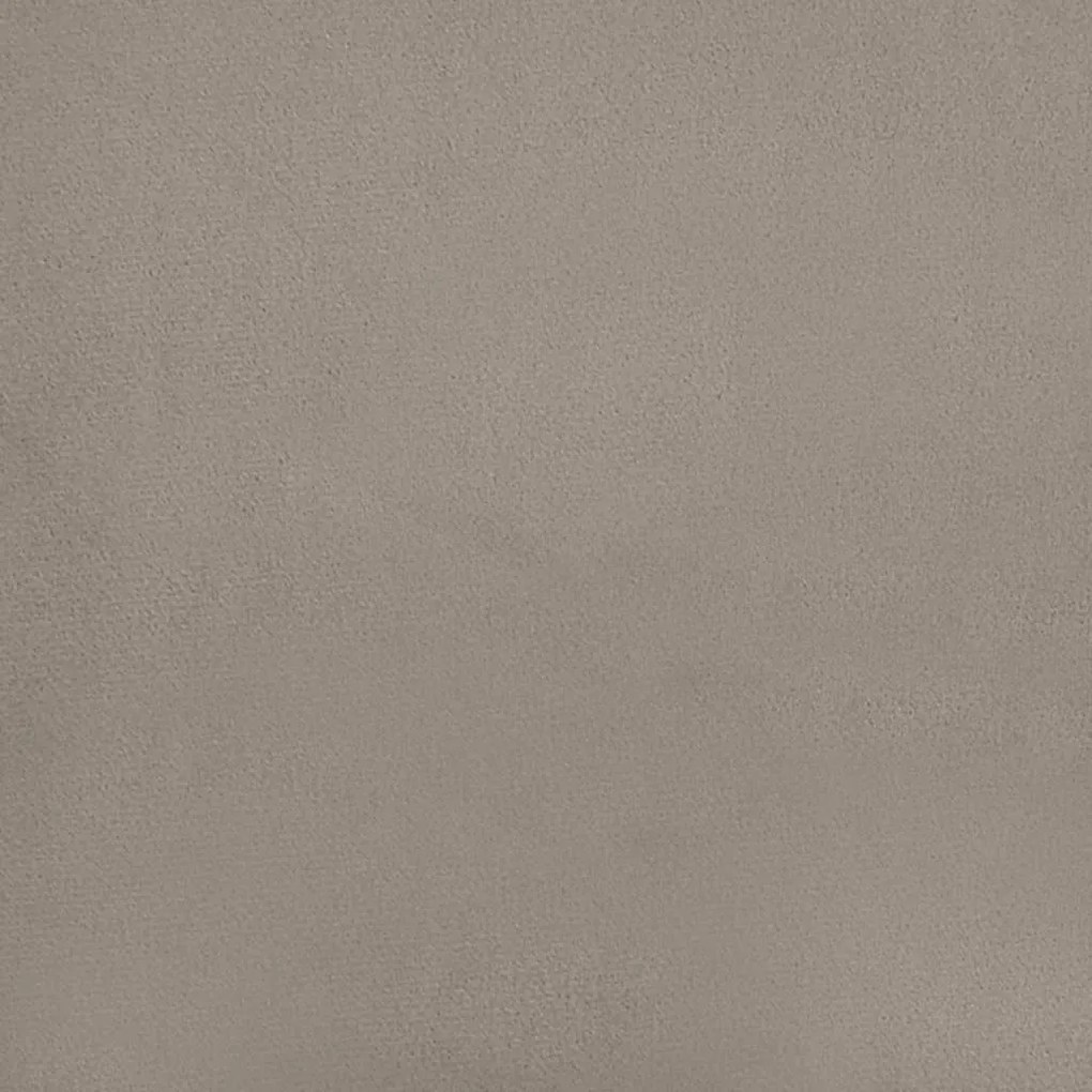 Podnožka světle šedá 45x29,5x35 cm samet 341435