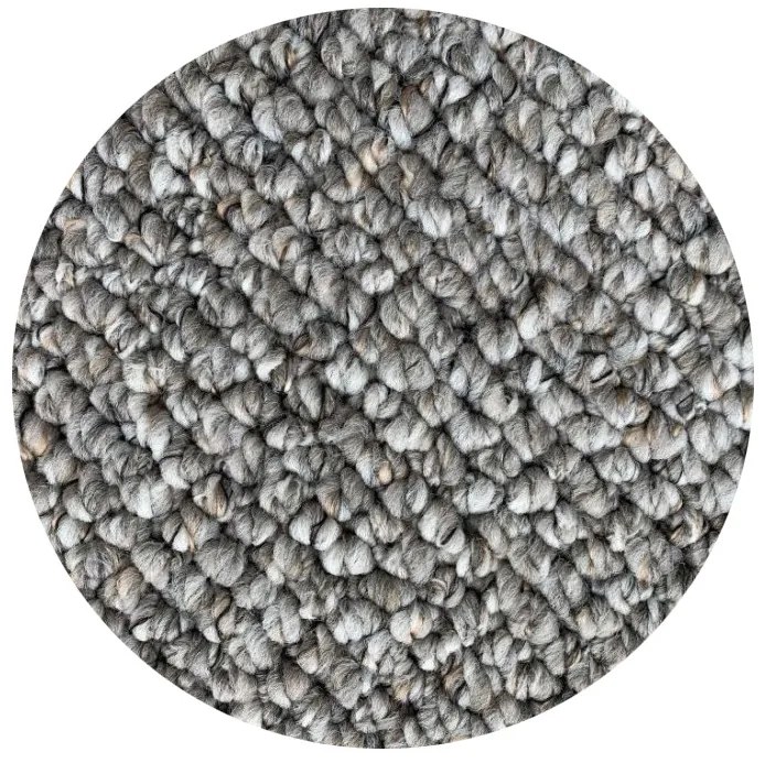 Vopi koberce AKCE: 120x120 (průměr) kruh cm Kruhový koberec Wellington šedý - 120x120 (průměr) kruh cm