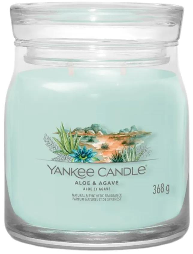 OnaDnes -20% Střední vonná svíčka Yankee Candle Aloe & Agave Singature