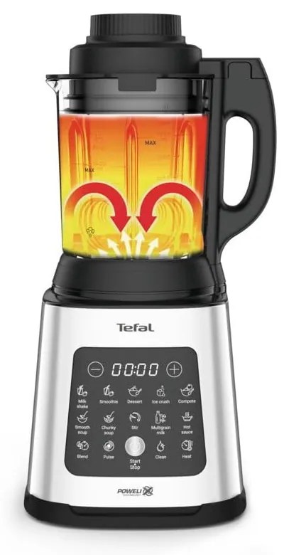 Stolní mixér ve stříbrné barvě Perfectmix Cook BL83SD30 – Tefal