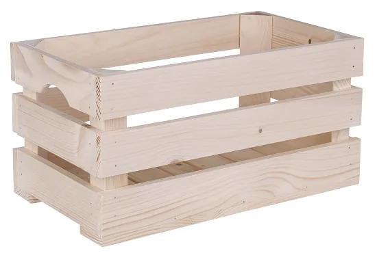 Dřevobox Dřevěná bedýnka 40 x 22 x 20 cm