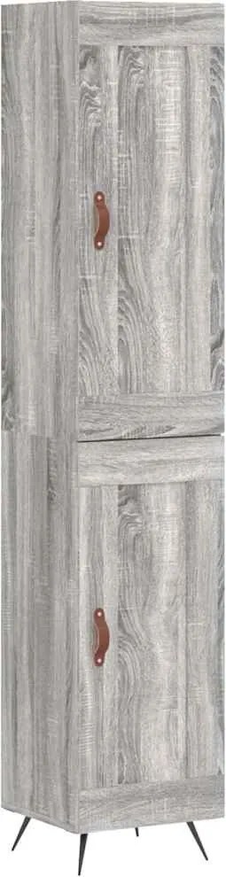 Skříň highboard šedá sonoma 34,5 x 34 x 180 cm kompozitní dřevo 3200431