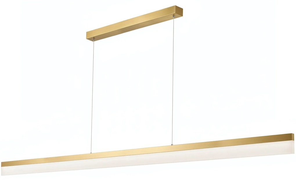 Toolight Toolight, LED stropní svítidlo 200cm, 48W, 4000K, APP1697-CP, zlatá matná, OSW-07893