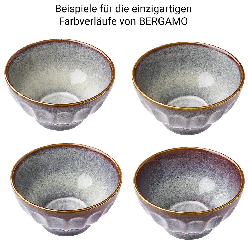 BERGAMO Miska 850 ml - šedohnědá