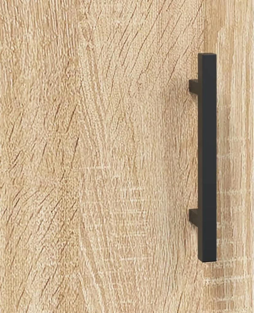 vidaXL Skříň highboard 34,5 x 34 x 180 cm kompozitní dřevo [3199004] Barva: Betonová šedá