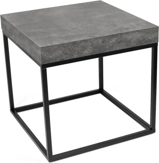 Designový odkládací stolek Calisto, imitace betonu