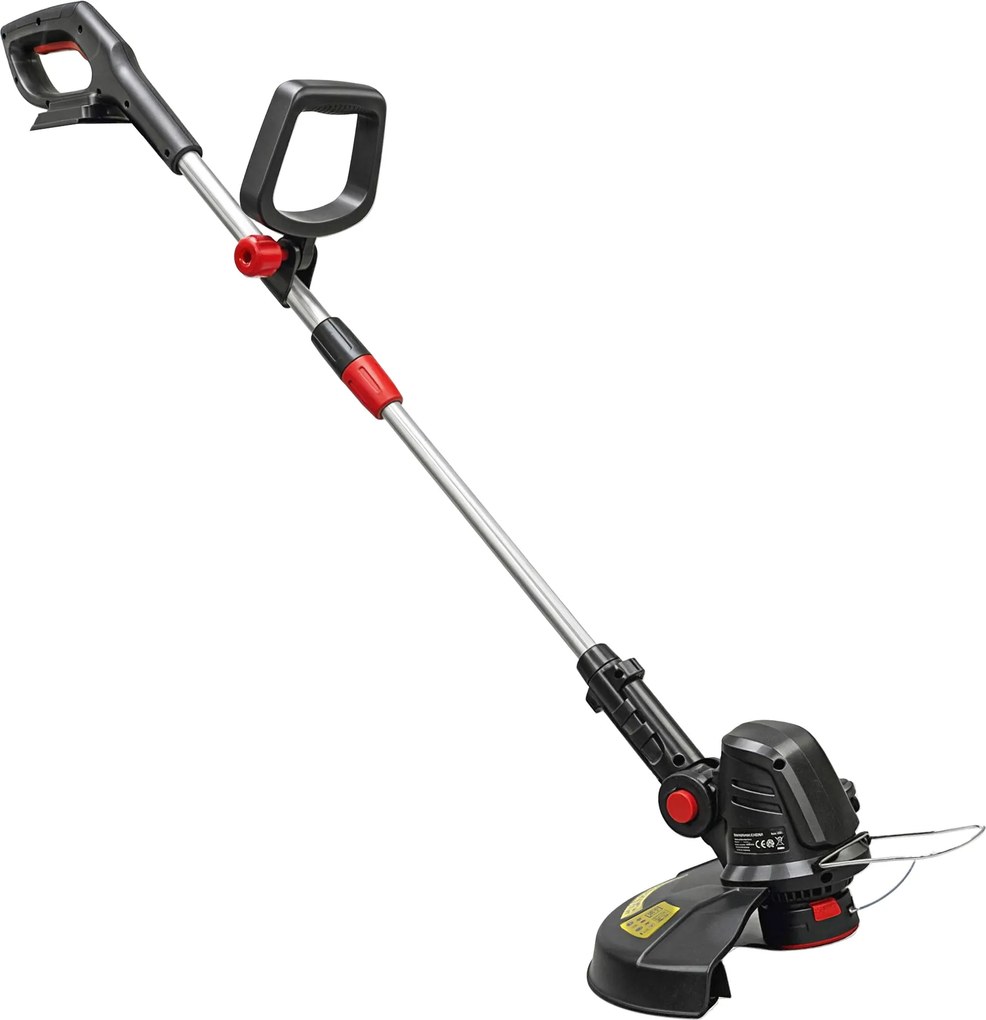 Outsunny Akumulátorový travní zastřihovač 2-v-1 s 30 cm šířkou záběru, nastavitelná rukojeť, naklápěcí motorová hlava, stříbrný