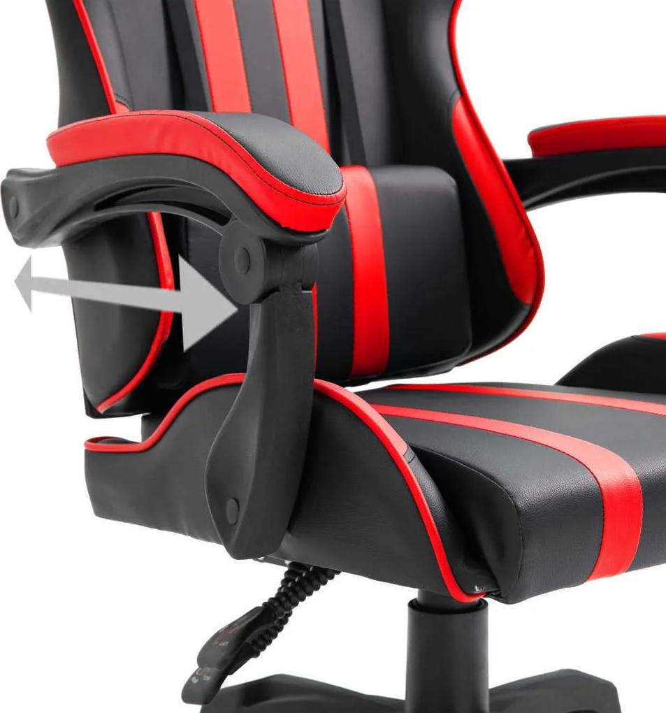 vidaXL Herní židle umělá kůže [20209] Barva: Šedá