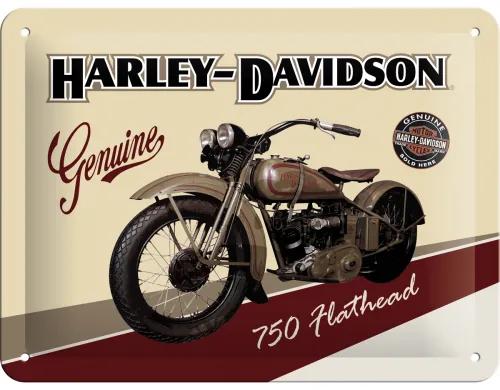 Postershop Plechová cedule - Harley-Davidson Flathead 15x20 cm