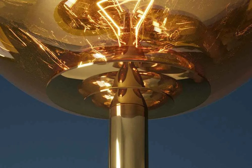 Designová stojanová lampa Hanzila 168 cm zlatá