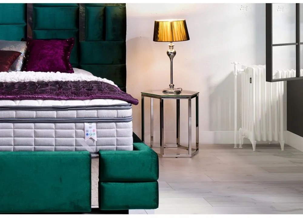 Luxusní kontinentální postel CAESAR 140x200 cm Matt Velvet 2