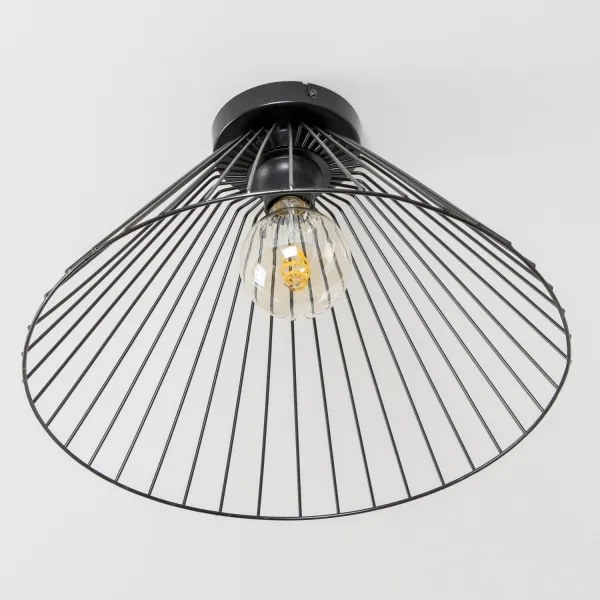 Brilagi - LED Přisazený lustr CERIA WIRE 1xE27/40W/230V pr. 45 cm černá