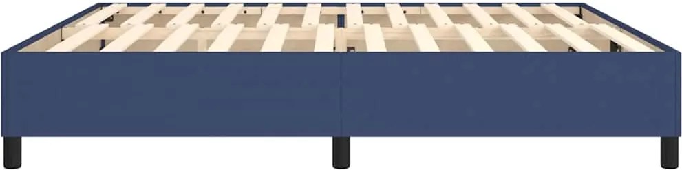 Rám postele s boxspringem modrý 200 x 200 cm textil 3120892