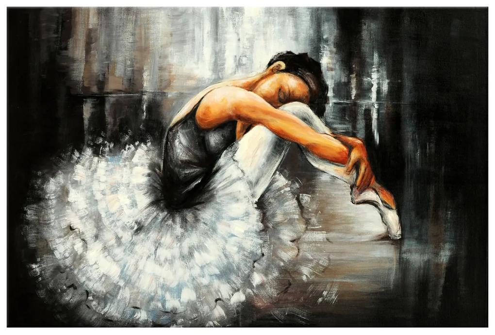 Gario Ručně malovaný obraz Spící baletka Rozměry: 120 x 80 cm