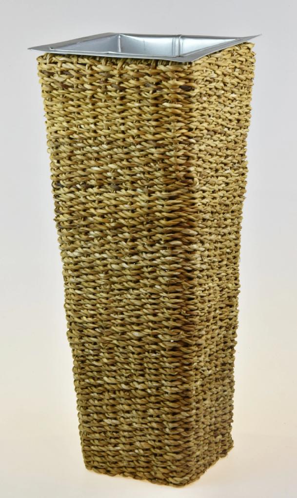 Vingo Hranatá váza přírodní Rozměry (cm): 20x20, v. 55
