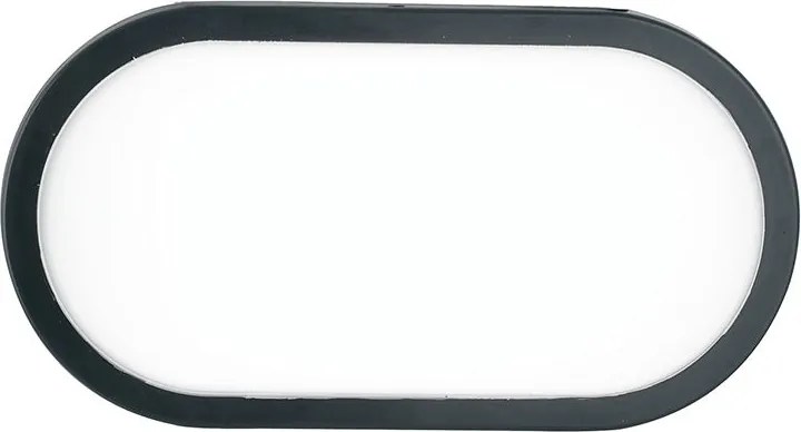 FAN LED-SHELLY-S ANT Venkovní stropní svítidlo LED SHELLY antracit polykarbonát 15 W 1900 lm 3000/4000 K IP65 21,5x14,5x7 cm - FANEUROPE