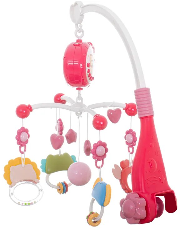 Creative Corner Kolotoč Lullaby Star Design růžový + dálkové ovládání