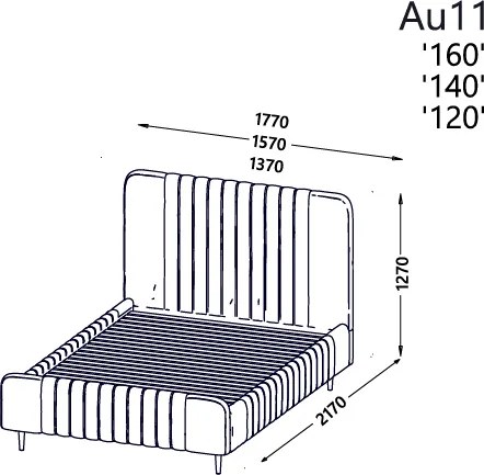 Dolmar Postel AURENA 11 Barva: 160 Victoria36