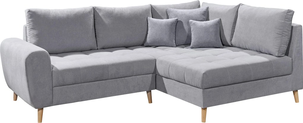 XXXLutz ROHOVÁ SEDAČKA, textil, kompozitní dřevo, světle šedá MID.YOU - Sedací soupravy - 002220026001