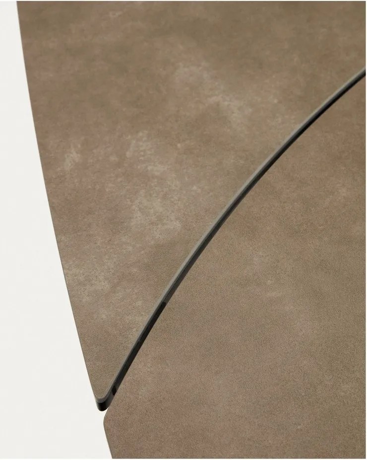 Rozkládací jídelní stůl s přídavnou deskou s keramickou deskou 100x130 cm Yodalia – Kave Home