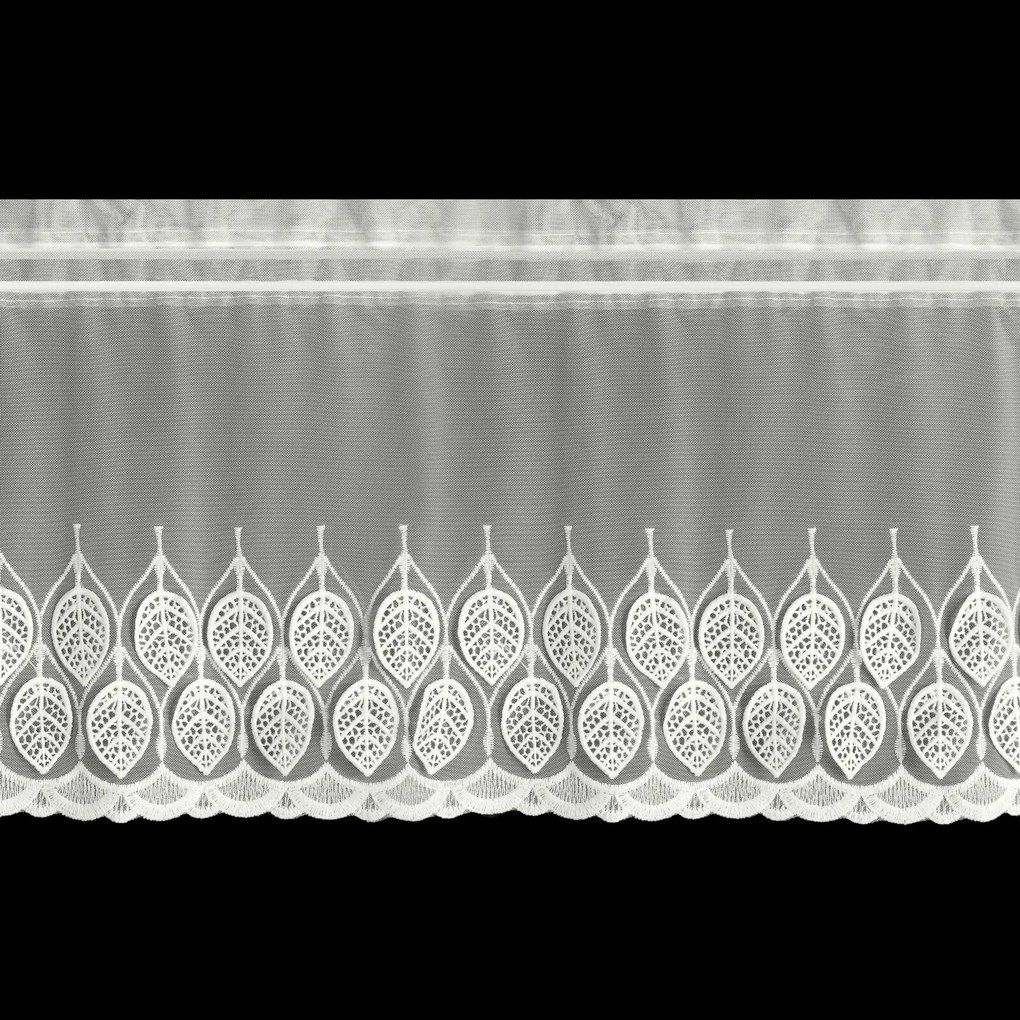 KRÁTKÁ ZÁCLONA NA PÁSCE NIRA 150X40 CM KRÉMOVÁ