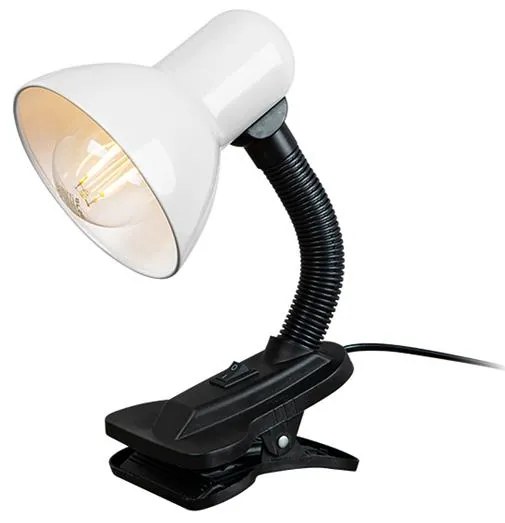 Lampa na klip BLOW LB-08 White - rozbaleno - natržený/poškozený obal