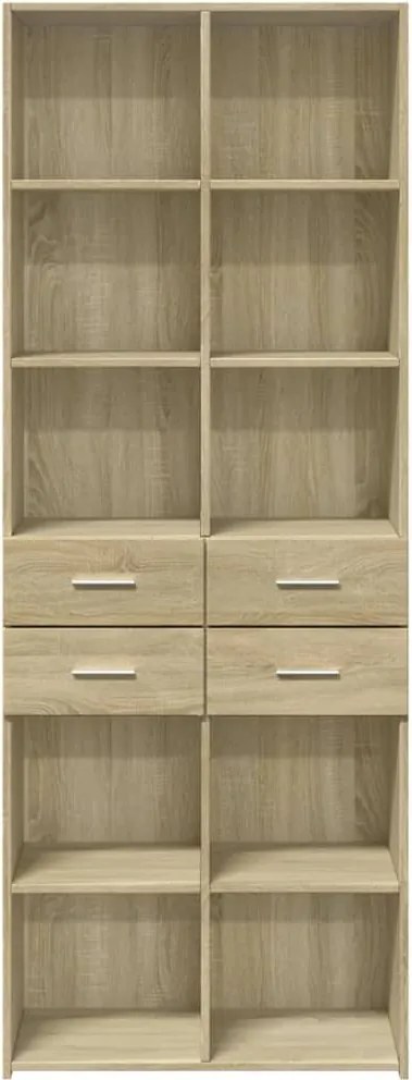 Skříň highboard dub sonoma 70 x 42,5 x 185 cm kompozitní dřevo 3281464