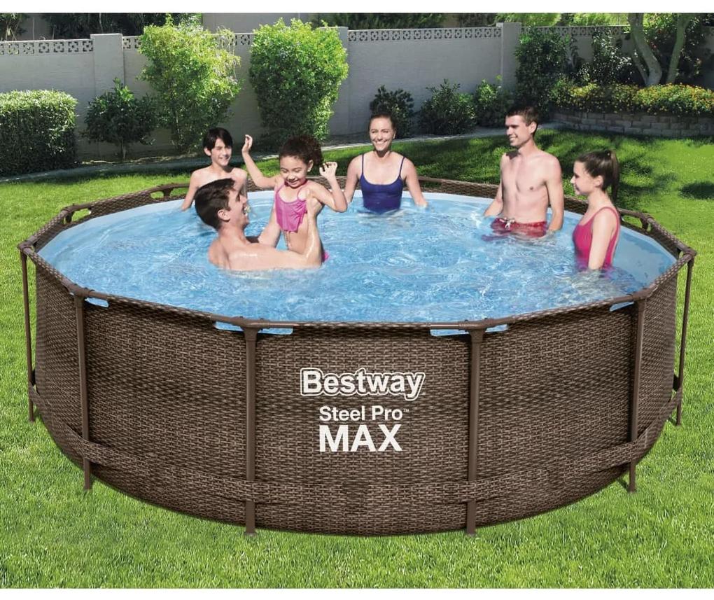 Bestway Bazénový set Steel Pro MAX Deluxe Series kruhový 366 x 100 cm