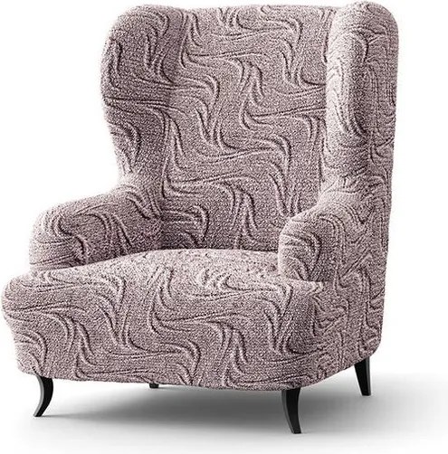 Bielastické potahy BRILLANTE hnědé křeslo ušák (š. 60 - 110 cm)