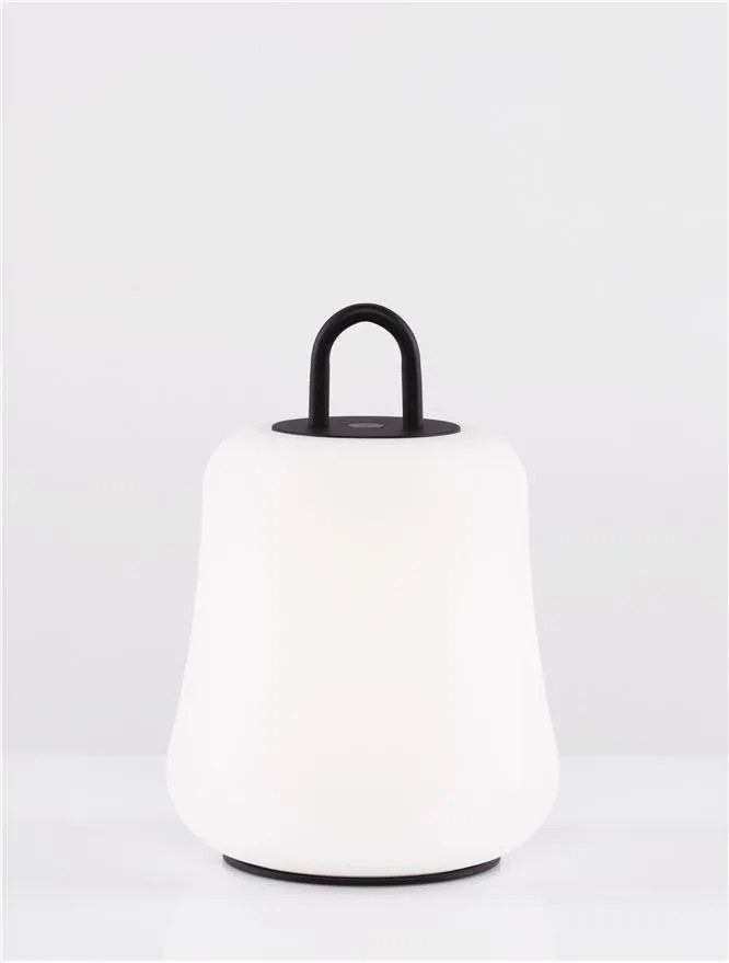 NV 9002877 Venkovní stolní lampa JIGRA černý hliník a akryl LED 2W 3000K 3,7V 339st. IP54 vypínač na těle / USB kabel - NOVA LUCE