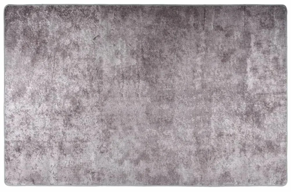 Koberec pratelný 80 x 150 cm šedý 337958