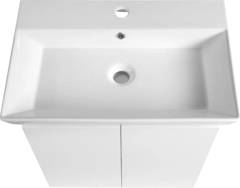 Aqualine Paneda koupelnová skříňka pod umyvadlo 55 x 55 x 34,2 cm bílá PN255