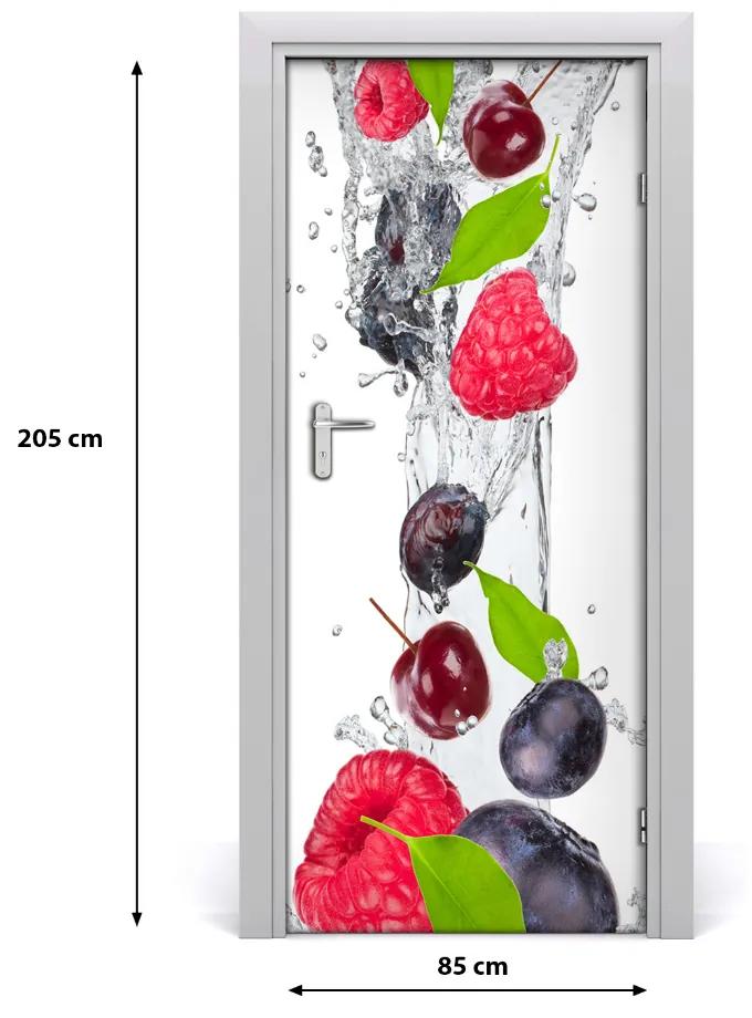 Fototapeta na dveře samolepící lesní ovoce 85x205 cm