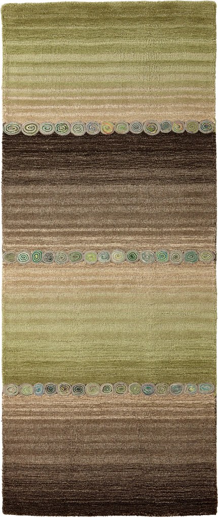 XXXLutz ORIENTÁLNÍ KOBEREC, 80/300 cm šedá, zelená Cazaris - Orientální koberce - 004345027399