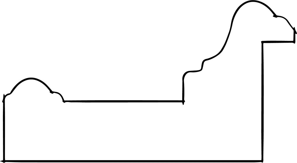 DANTIK - Zarámované zrcadlo - rozměr s rámem cca 60x120 cm z lišty ANGLIE hnědá Au linka (612)