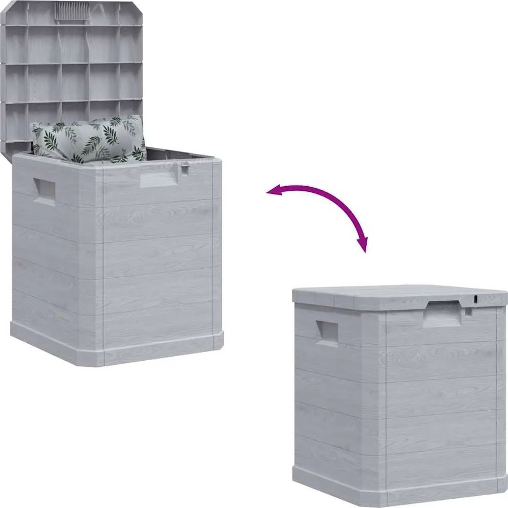 vidaXL Zahradní úložný box 90 l [45683] Barva: Hnědá