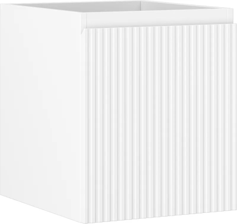 Mexen Rivel, koupelnová skříňka 40 cm, 1 zásuvka, drážkovaná, bílá matná, 91A20-04047-1-BF01