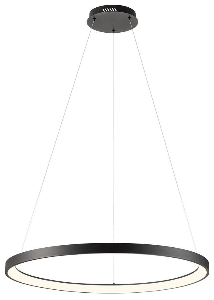 Redo 01-2677 závěsné LED svítidlo Iconic pískově černá, 60W, 3000K, ø78cm