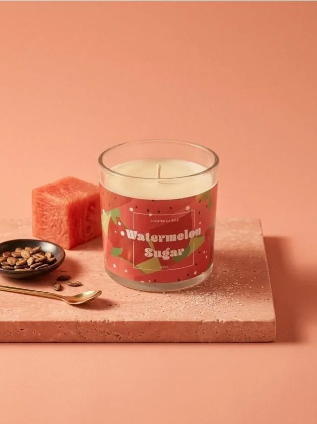 Sinsay - Vonná svíčka Watermelon Sugar - červená