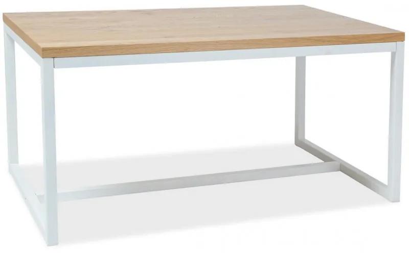 Casarredo Jídelní stůl LORAS A 150x90 dub masiv/bílá