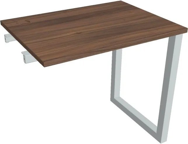 Hobis Kancelářský pracovní stůl k řetězení Hobis UEO 800R, bílá RAL 9016, deskaakát